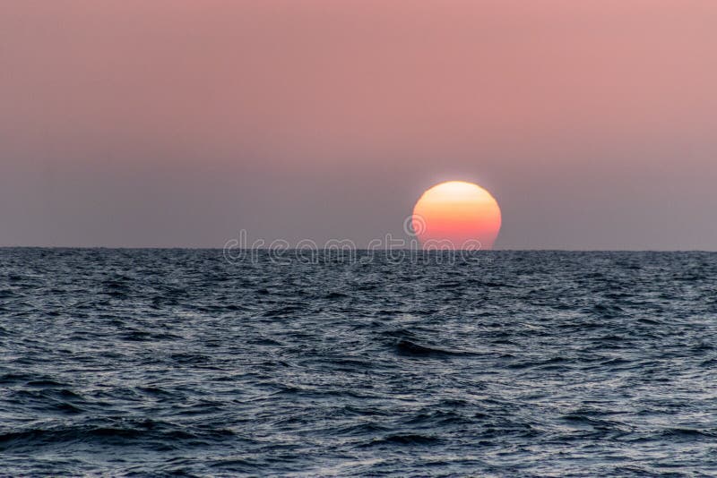 Sunset at jeddah stock image. Image of jeddah, world - 223869301