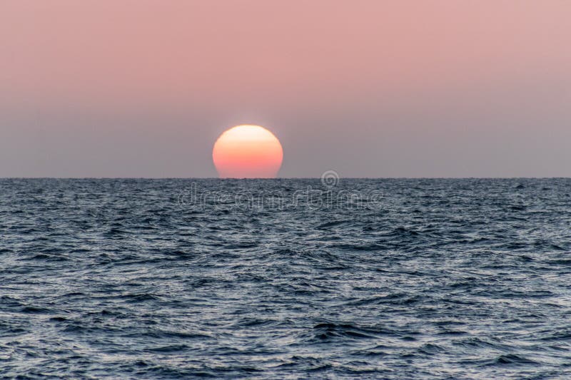 Sunset at the Sea in Jeddah, Saudi Arab Stock Photo - Image of summer ...