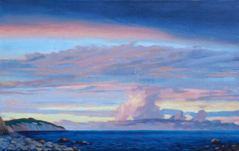 Calm Seaside Scenery Stock Illustrations – 20,263 Calm Seaside Scenery ...