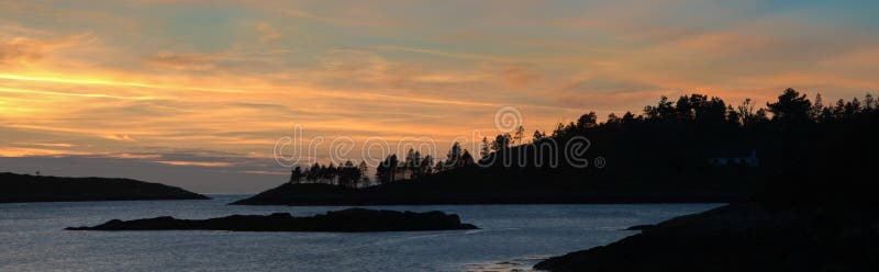Sunset on the Sea - Scotland Stock Photo - Image of ocean, highlands ...
