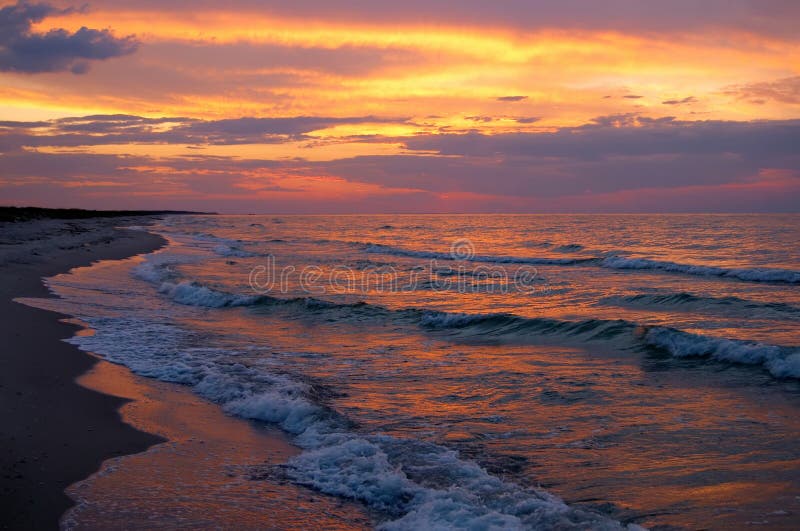 Sunset At Seaside Picture. Image: 6574097