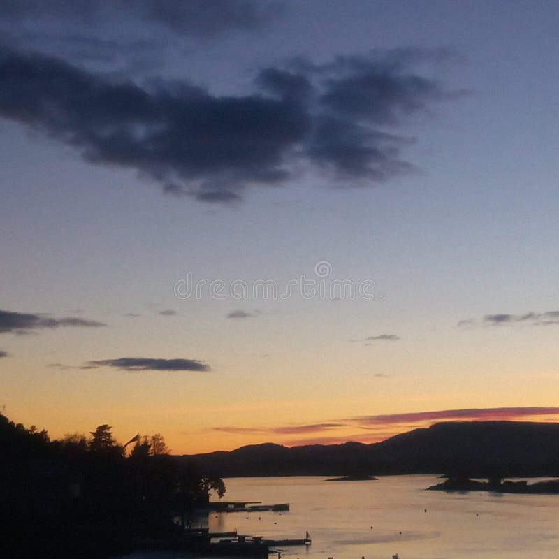 Sunset and seaview stock image. Image of evening, sunrise - 219888937