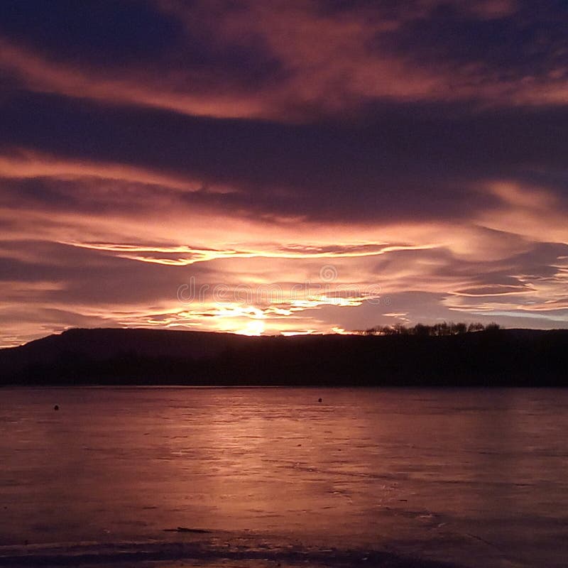 Sunset and seaview stock photo. Image of shore, cloud - 219888948