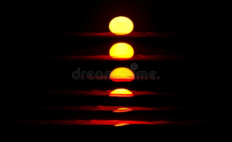 Sunset sequence stock image. Image of timelapse, large - 31576905