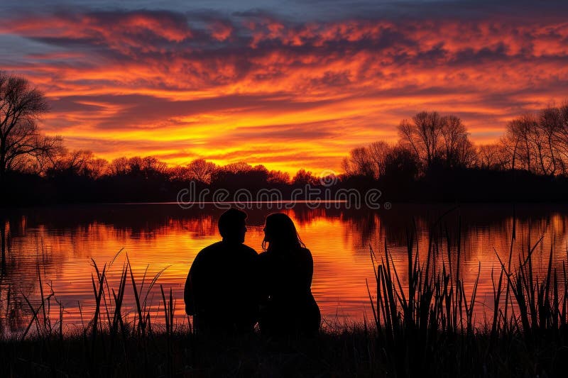 Sunset Serenity: Love Blossoms in the Glow of a Breathtaking Sunset ...