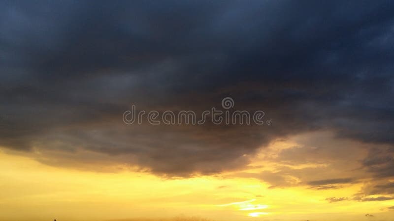Sunset stock image. Image of phenomenon, horizon, atmosphere - 48179221