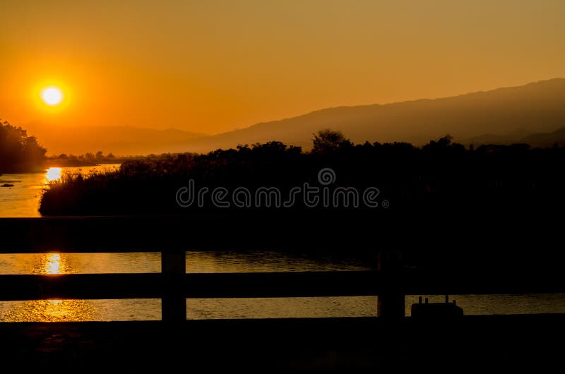 Sunset and Shadow in Evening Stock Image - Image of gloam, dawn: 50410331