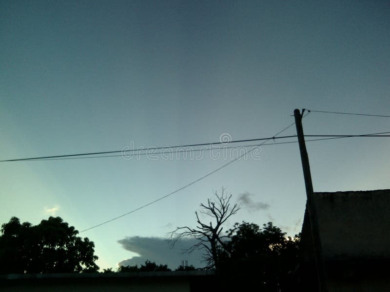 Sunset shadow stock image. Image of horizon, sunset, clouds - 78532919