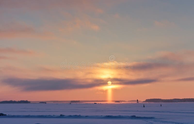 Sunset in the Shape of a Cross Stock Photo - Image of cross, jesus ...