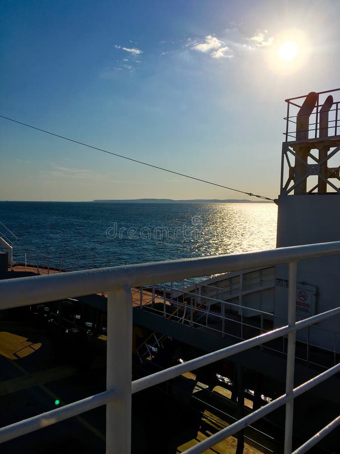 Sea ship stock photo. Image of sunset, morning, ship - 125932732