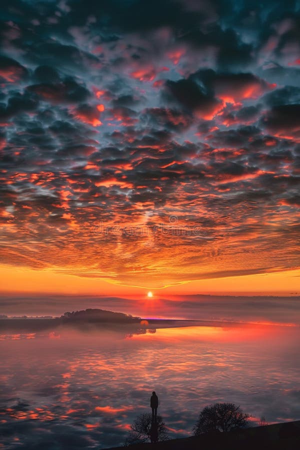 Sunset Shock 8k Transparent Clouds Stock Illustration - Illustration of ...