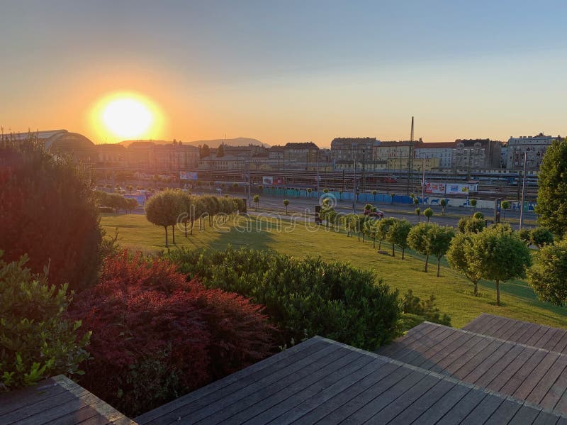 Sunset after Shopping in the Mall Editorial Image - Image of view ...