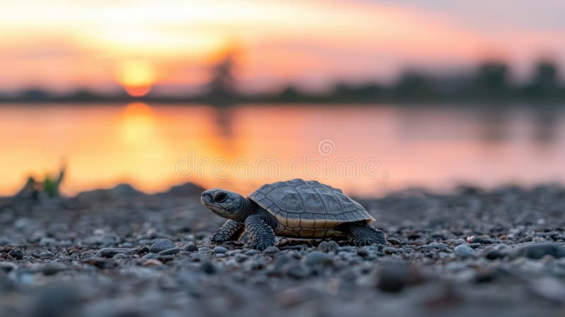 Sunset on the Shore stock photo. Image of blend, shore - 390310322