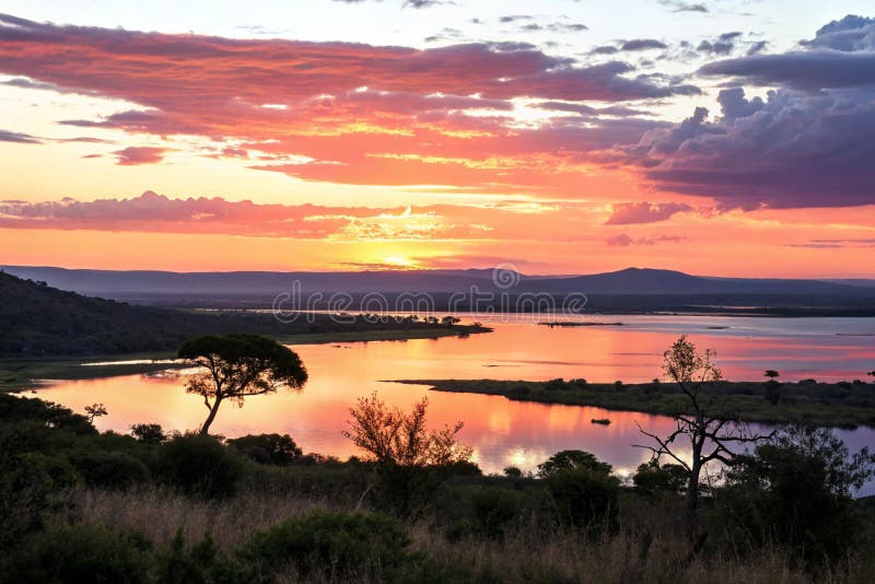 Sunset Sign of a New Day stock illustration. Illustration of outdoor ...