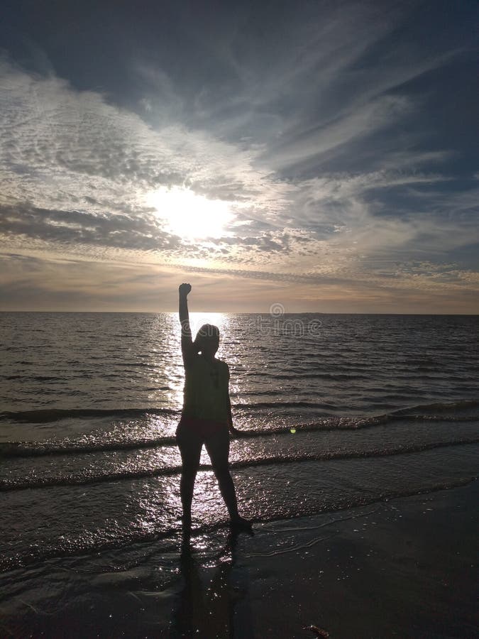 Sunset in Sinaloa, Mexican Beach Stock Photo - Image of mexico, beach ...