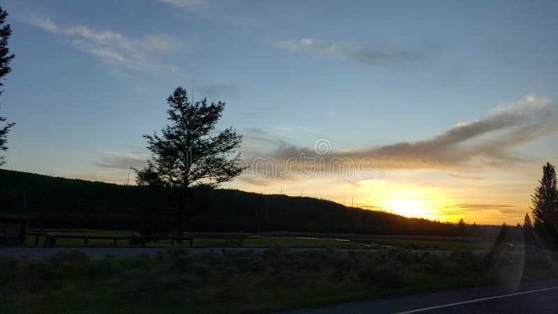 Sunset Skies in the Midwest Stock Image - Image of morning, hill: 251738181