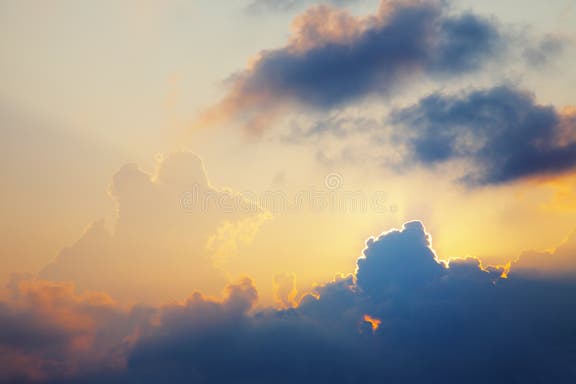 Sunset sky stock photo. Image of scene, twilight, horizontal - 25531928
