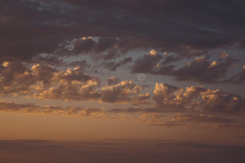 Beautiful Sunset in the Sky. Sky Background. Heavenly Landscape. Stock ...