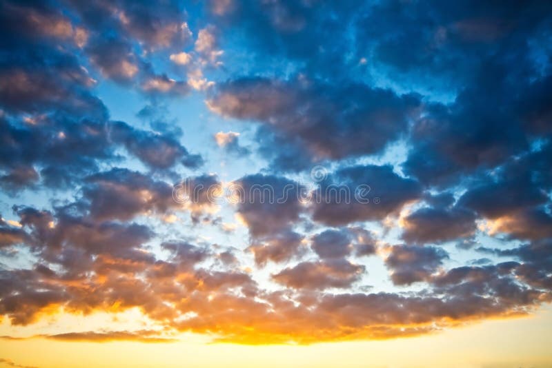Sunset sky stock image. Image of atmosphere, azure, haze - 5768773