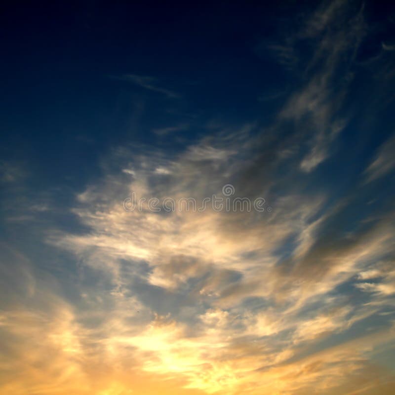 Vintage Image of Sunset Sky with Dark Dramatic Clouds. Background Stock ...
