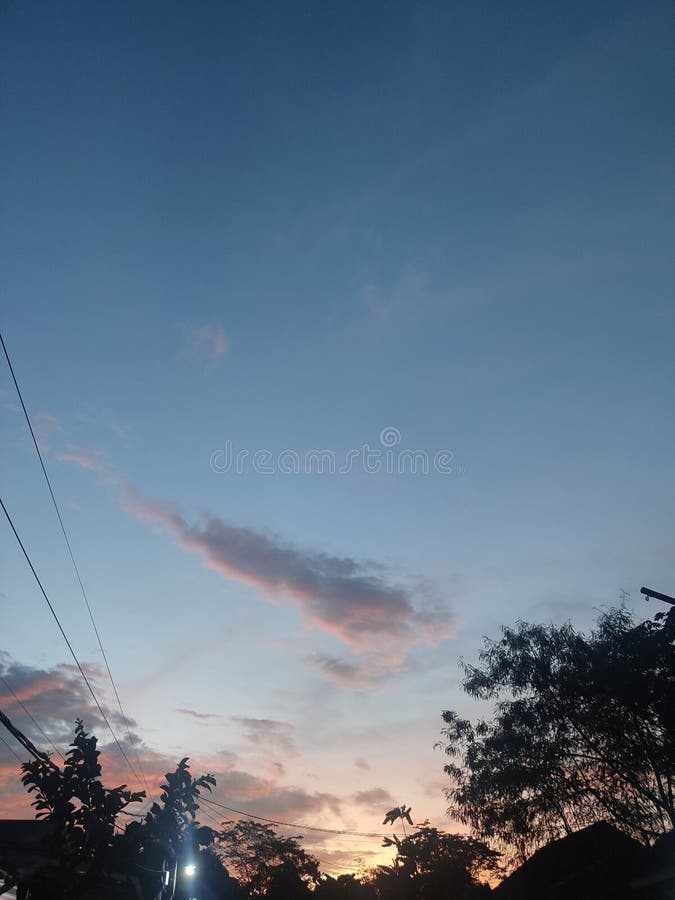 Sunset sky in afternoon stock photo. Image of nature - 242839070