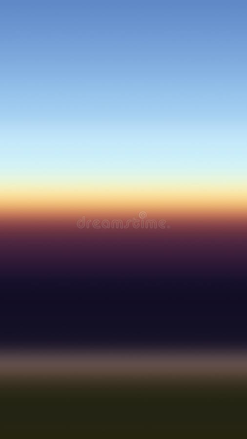 Sunset Sky Background Gradient Sunrise, Morning Stock Illustration ...