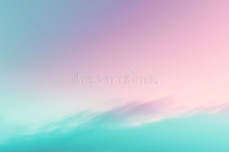Sunset Sky Background with a Pastel Colored, Gradient Pastel Stock ...
