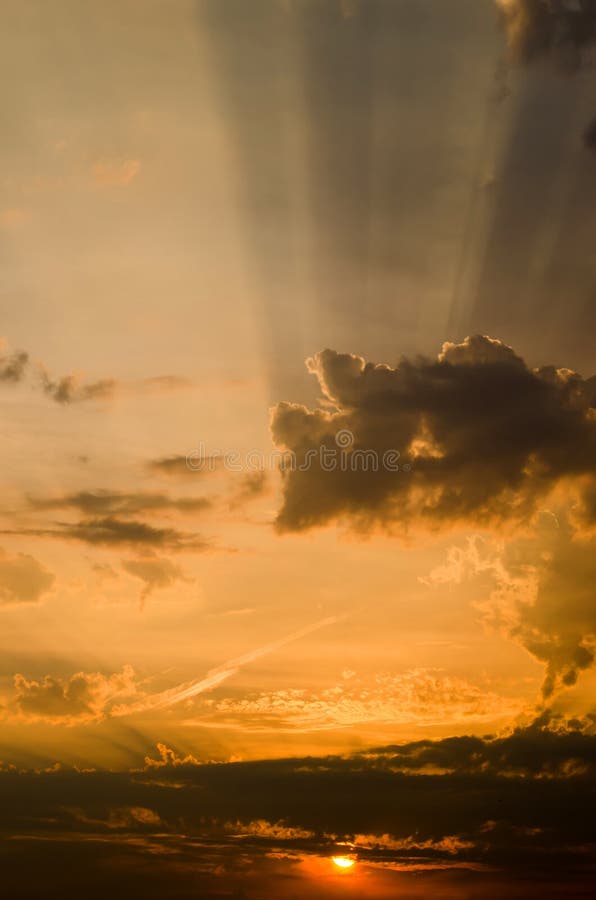 Sunset sky stock photo. Image of light, amazing, dusk - 32468830