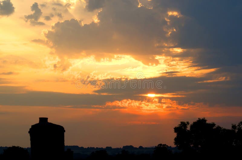 Sunset sky stock photo. Image of environment, magic, dawn - 32468630