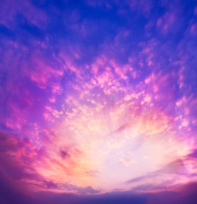 Clouds on Sky Sky Pink and Blue Colors. Sky Abstract Background Stock ...