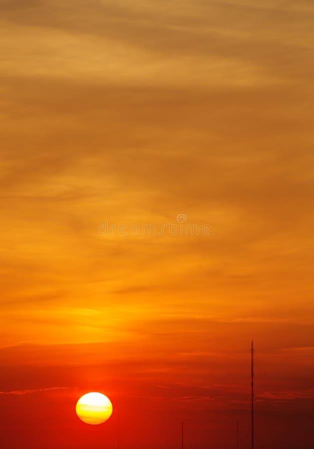 Sunset sky stock photo. Image of sunlight, landscapes - 57994540