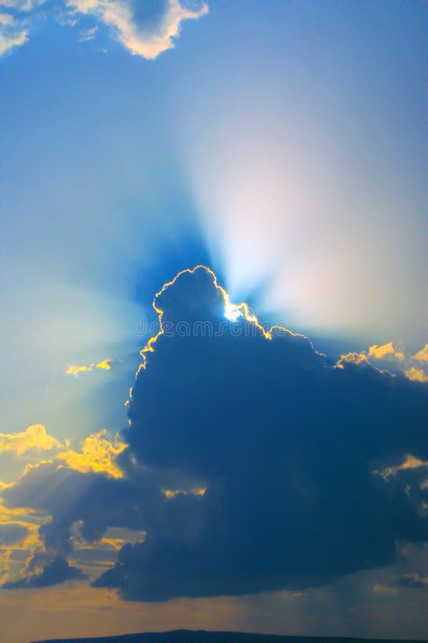 Sunset Sky with Cloud Evening Time Stock Photo - Image of cloudy ...