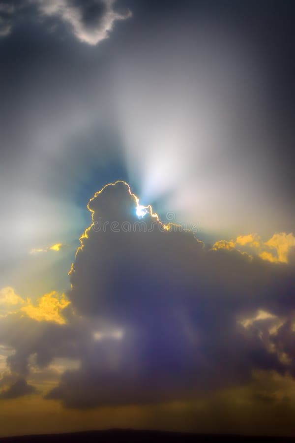 Sunset Sky with Cloud Evening Time Stock Photo - Image of meteorology ...