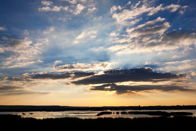 Sunset sky stock photo. Image of nature, landscape, delta - 36883396