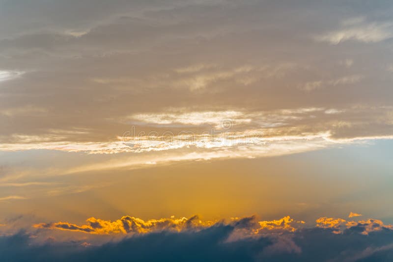 Sunset sky with clouds stock image. Image of orange, nature - 82499781