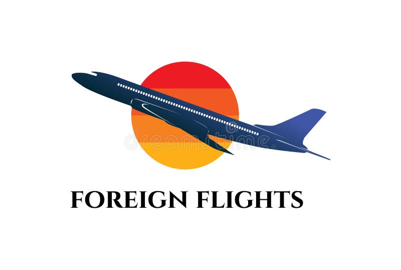 Sunset Sky Flight Plane for Foreign Tourism Vacation Transportation ...