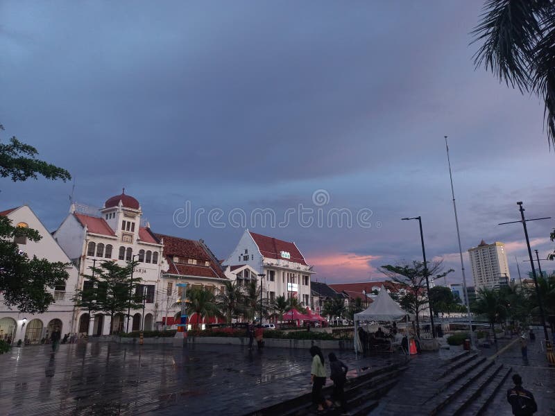 Sunset Sky in Garden of Kota Tua Editorial Photo - Image of kota ...