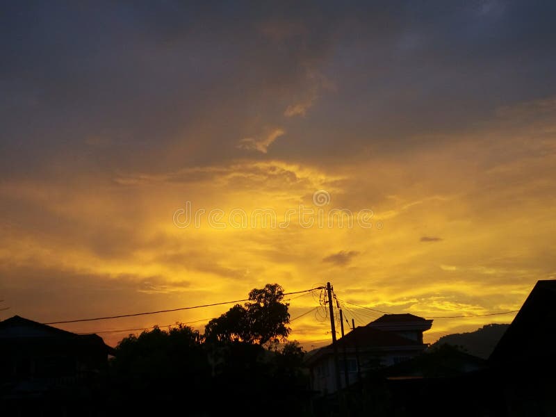 Sunset sky stock image. Image of natural, sunset, beauty - 112647561