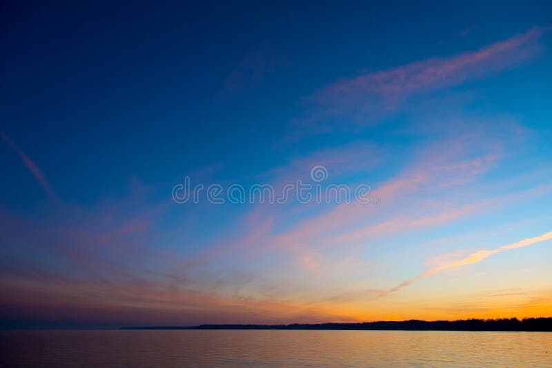 Lake Eerie sunset stock photo. Image of eerie, sunset - 31728868