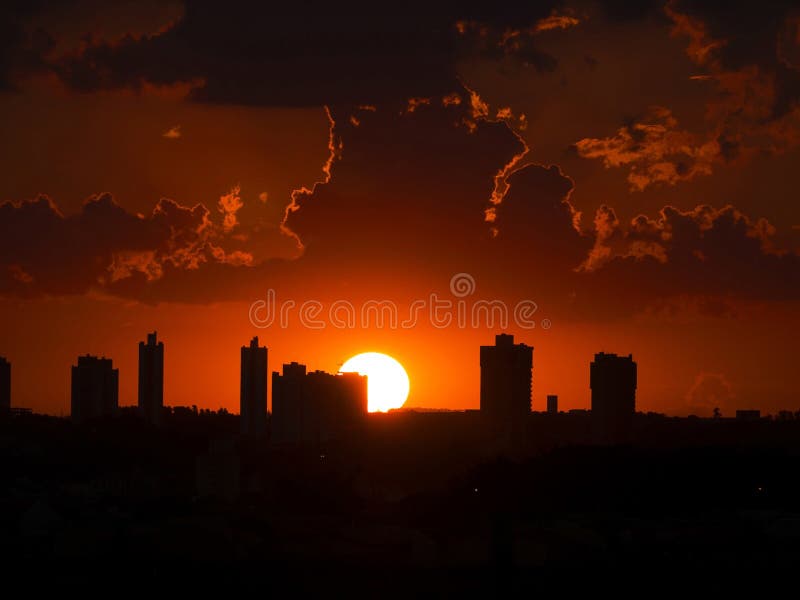 Sunset Sky Night Sun Sunlight Clouds Cloudscape Dawn Panoramic Stock ...