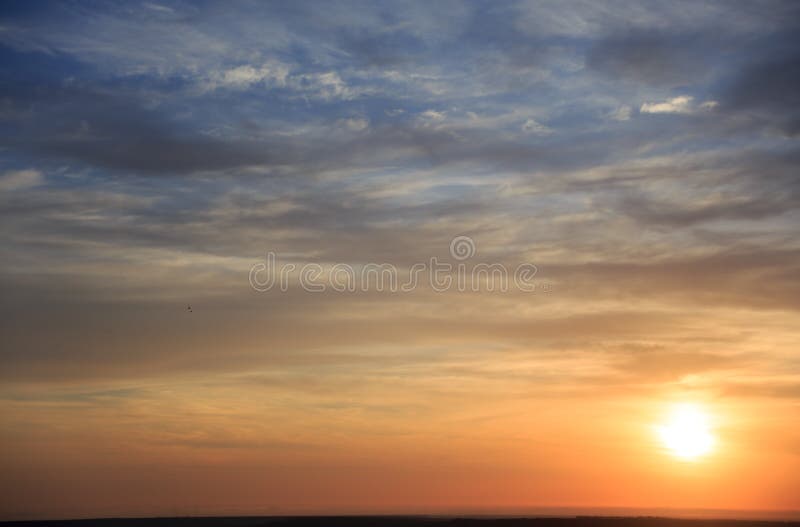 Sunset sky stock photo. Image of bright, nature, blue - 38413902