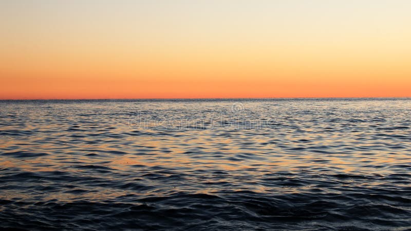 Sunset sky over sea stock image. Image of setting, beautiful - 250195729