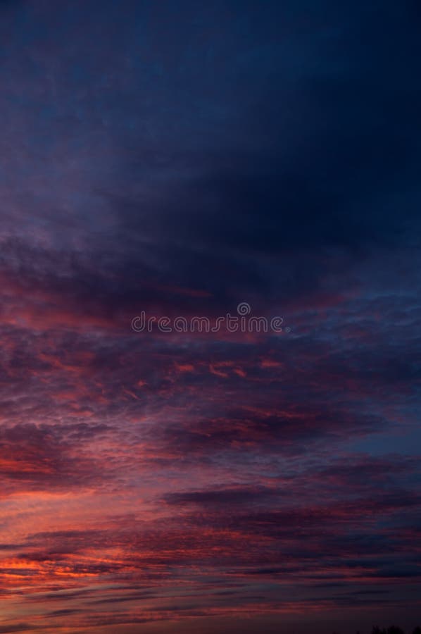 Sunset sky pink blue stock photo. Image of evening, clouds - 131517370