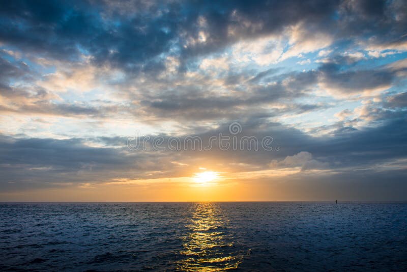 Sunset sky stock image. Image of orange, blue, tropical - 42637287