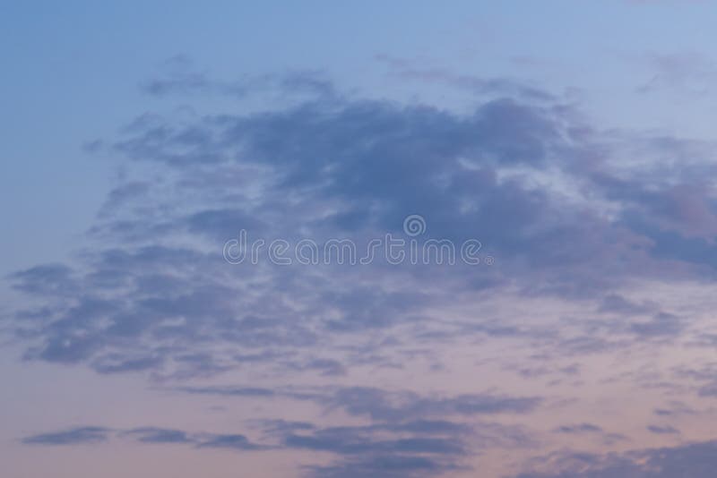 Sunset Sky with Soft Gray Clouds. Cloudscape for Background Stock Image ...