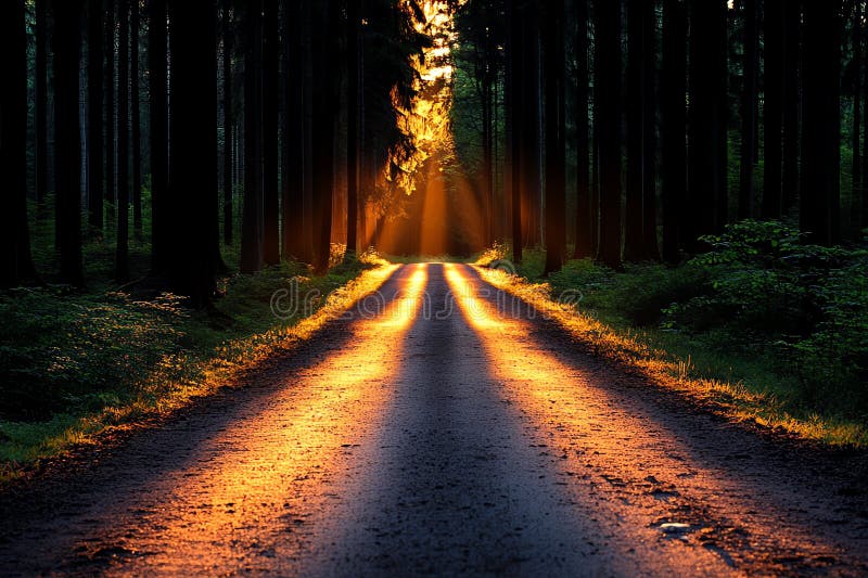 Sunset Sky and Soft Light is Captured in a Minimalist Design Focusing ...