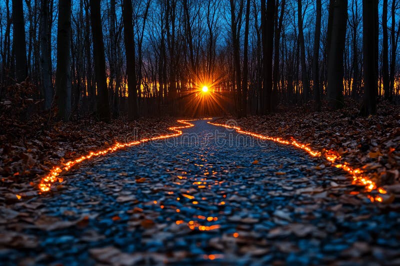 Sunset Sky and Soft Light is Captured in a Minimalist Design Focusing ...