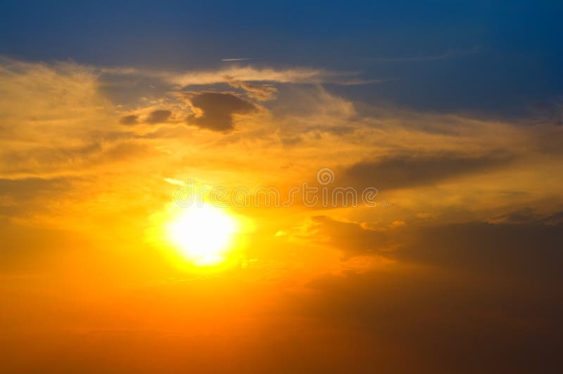 Sunset sky stock image. Image of background, time, bright - 52111243