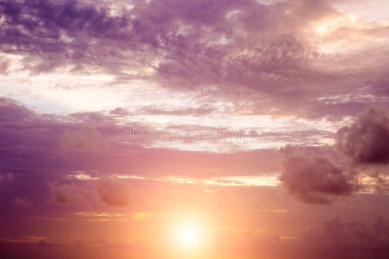 Sunset sky stock photo. Image of idyllic, sunset, light - 268106170