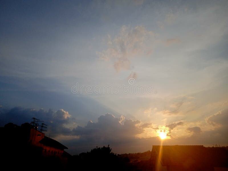 Sunset sky sunrise awan stock photo. Image of awan, sunset - 226238024
